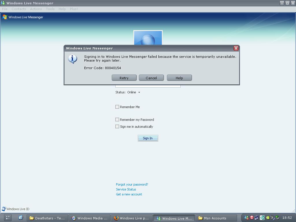 Windows Live problem? - Microsoft (Windows) - Neowin