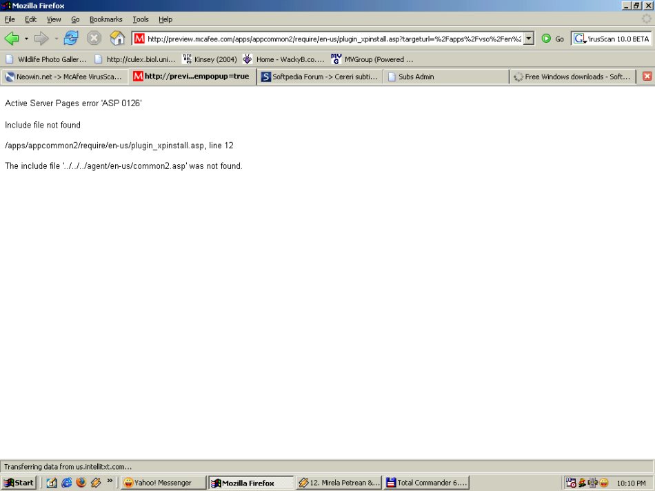 McAfee VirusScan 10.0 BETA Released - Back Page News - Neowin