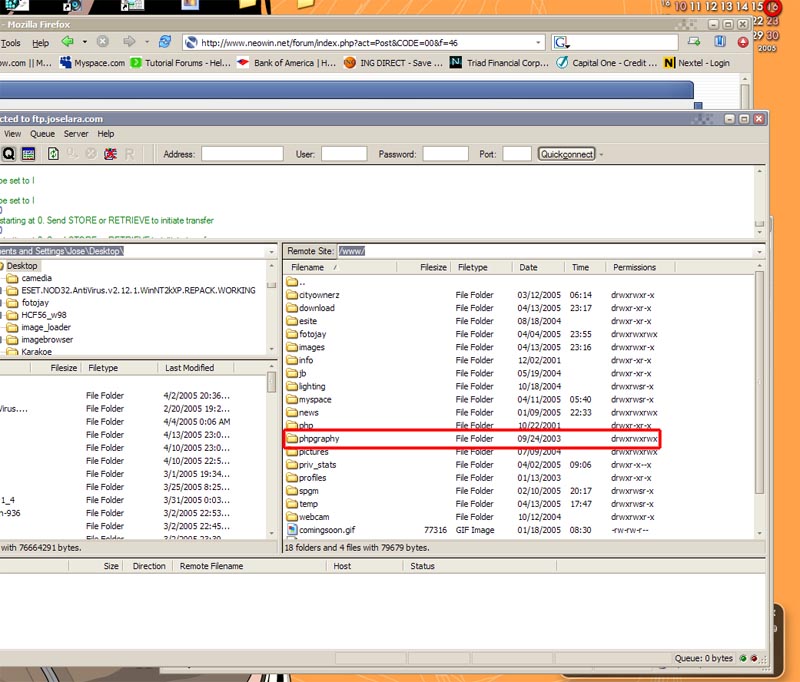 filezilla and phpgraphy problem - Web Design & Development - Neowin
