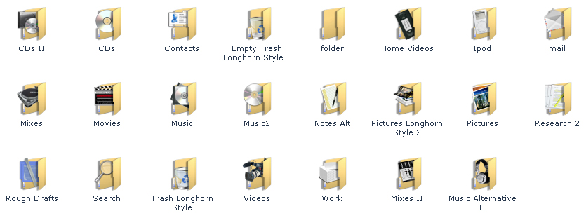 More Longhorn Icons - Tips, Tweaks & Customization - Neowin