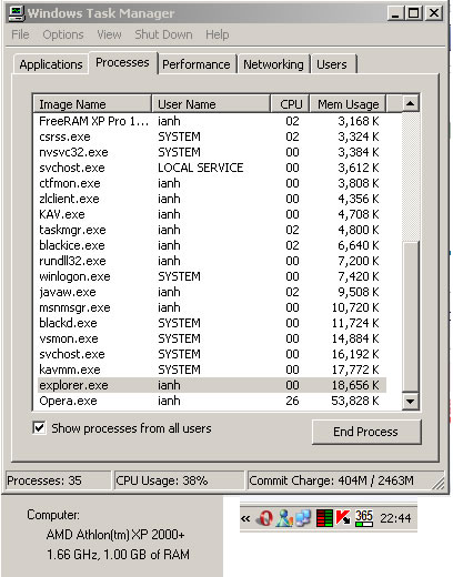 obscene memory usuage....help! - Software Discussion & Support - Neowin