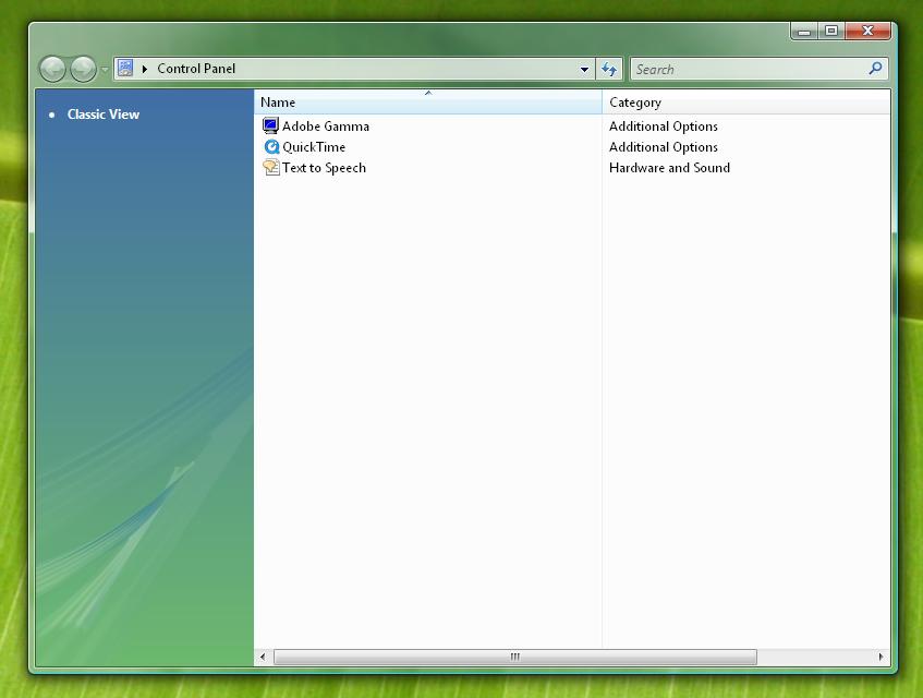 Vista Control Panel Malfunction - Microsoft (Windows) - Neowin