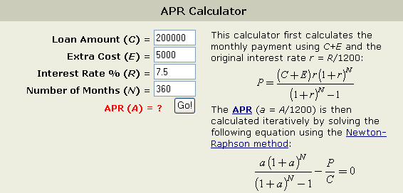 formula for APR - General Discussion - Neowin
