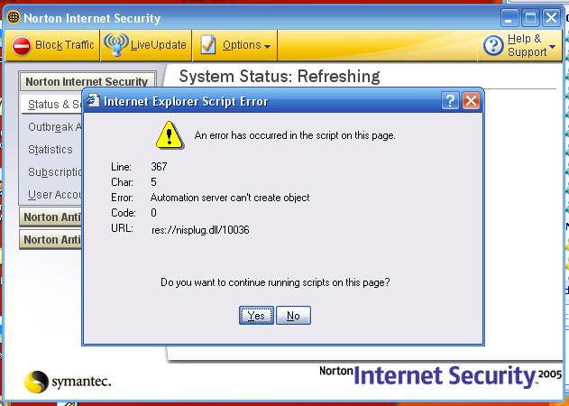 Norton 2005 Problem - Software Discussion & Support - Neowin
