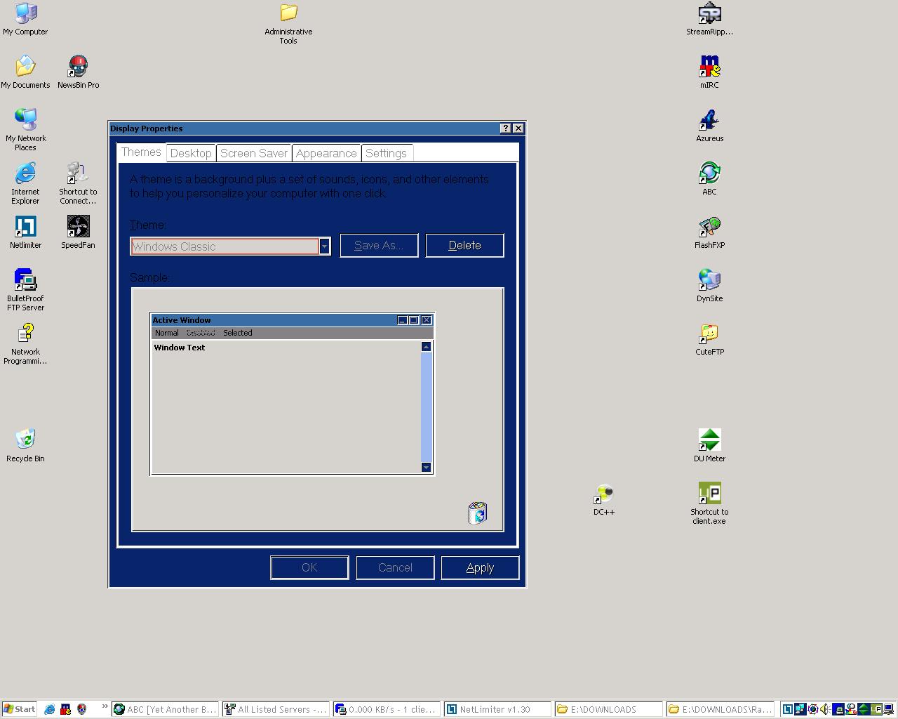 Weird 2k3 Desktop theme problem - Microsoft (Windows) - Neowin
