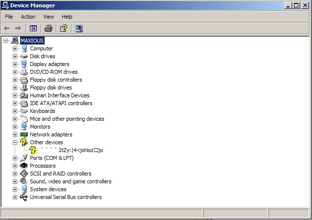 Weird Device after Hard Disk Install - Microsoft (Windows) - Neowin