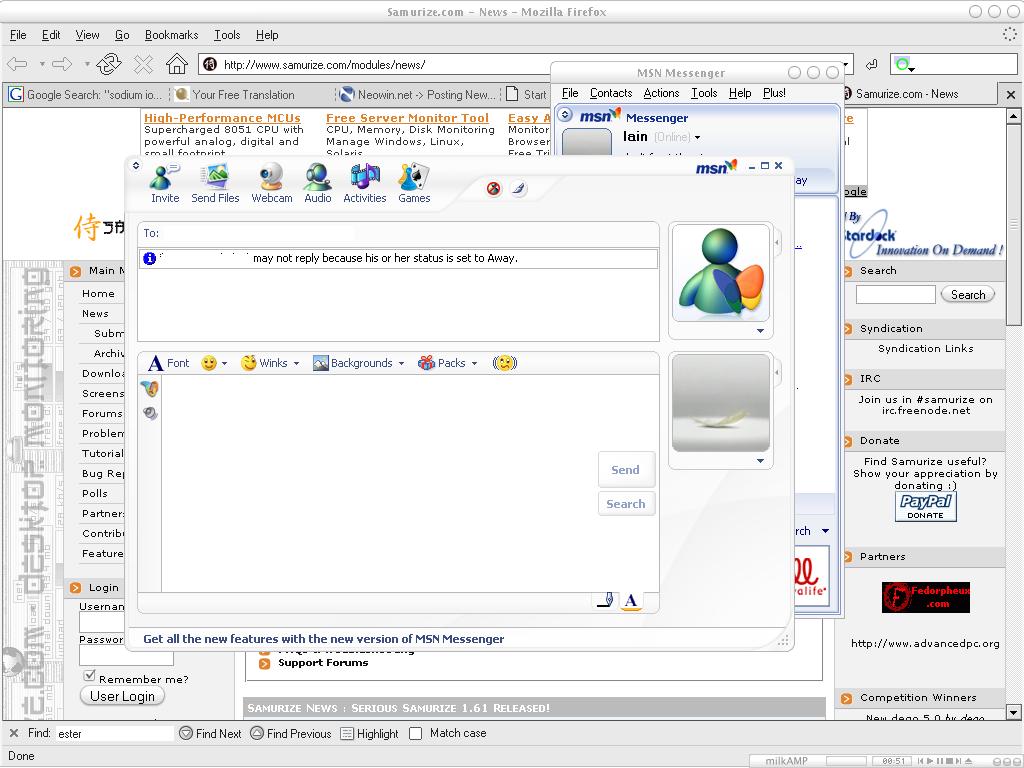 MSN Messenger 7.0 - enlarged typing area - Software Discussion ...