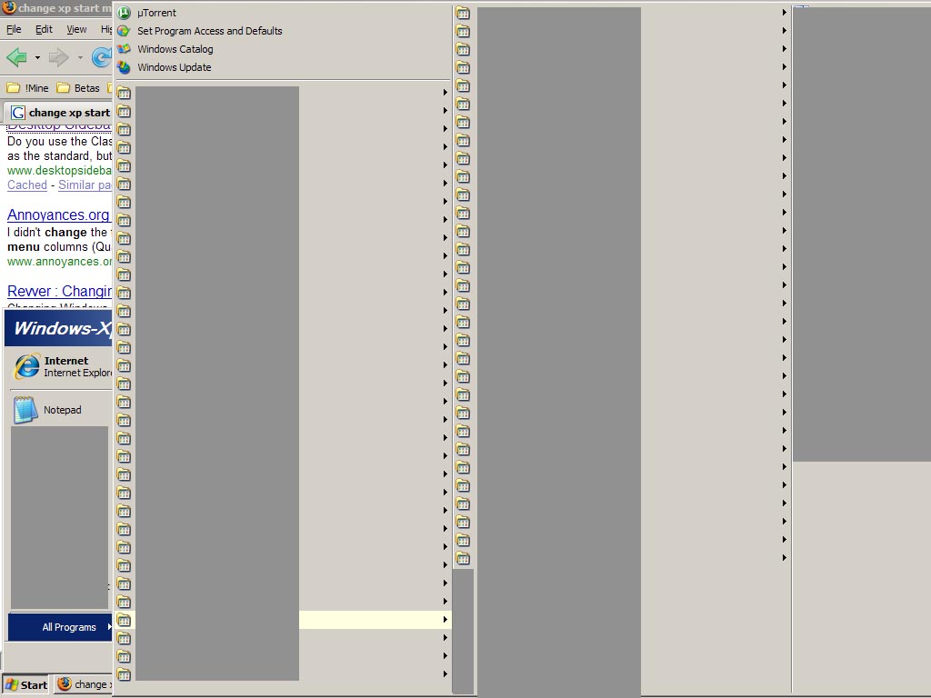 Strange Bug in windows xp start menu - Microsoft (Windows) - Neowin