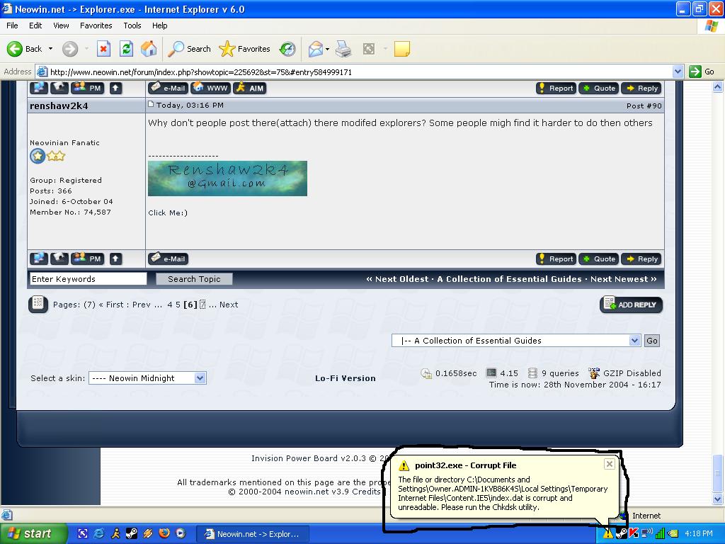 Point 32 Error - Software Discussion & Support - Neowin
