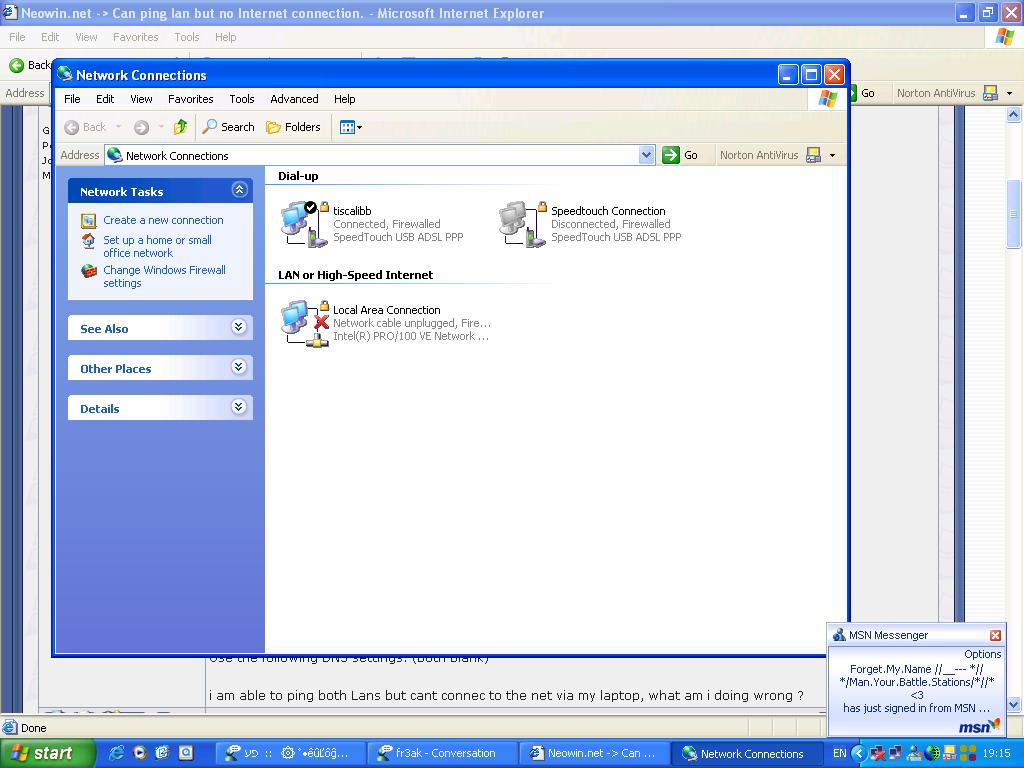 Help with LAN - Microsoft (Windows) - Neowin