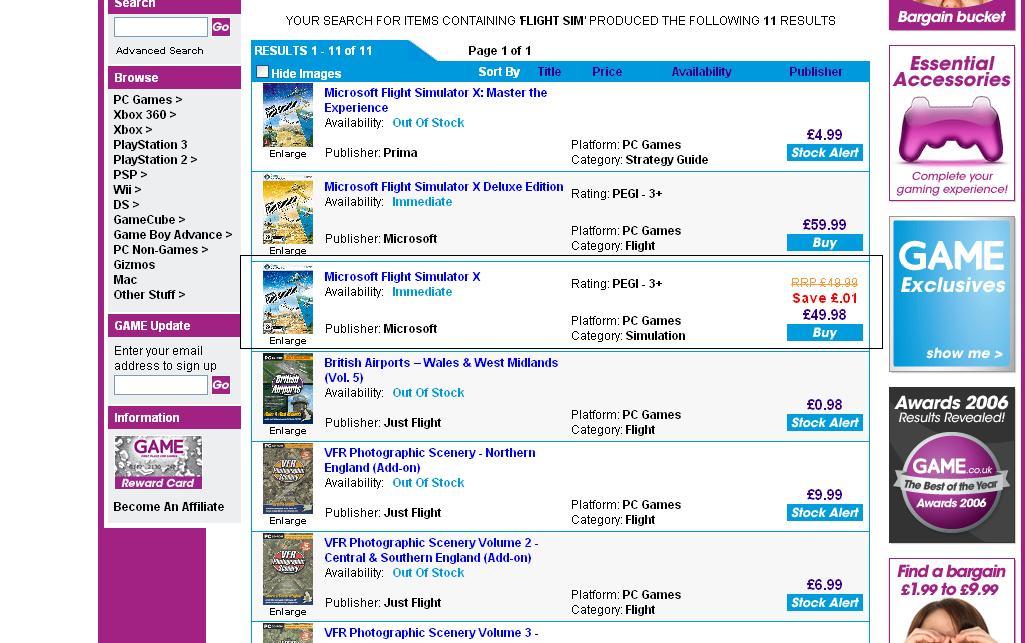 Game.co.uk Special Offer! Flight Sim X! - Gamers' Hangout - Neowin