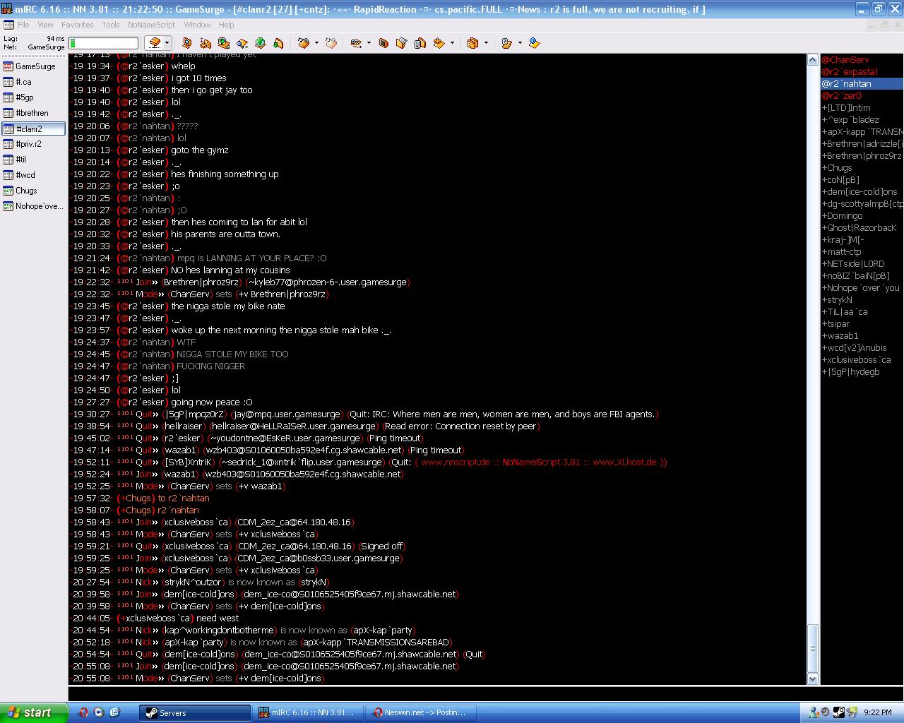 you mIRC skin - General Discussion - Neowin