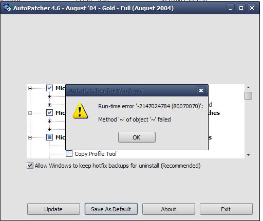 AutoPatcher XP 4.6 (August '04 Release) Info - Software created by our members - Neowin