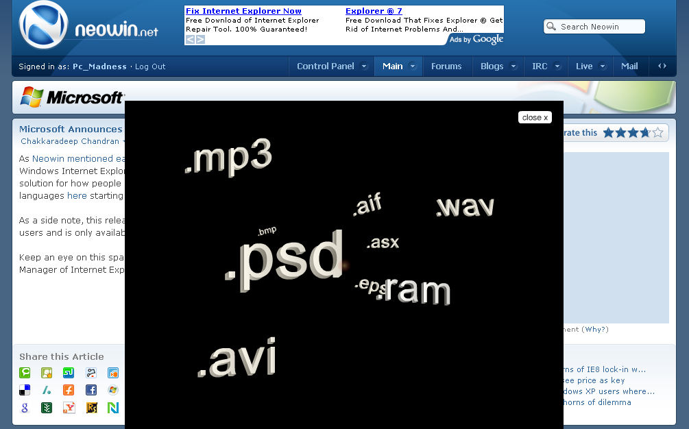 Annoying SQL Server ad. - Site & Forum Issues - Neowin