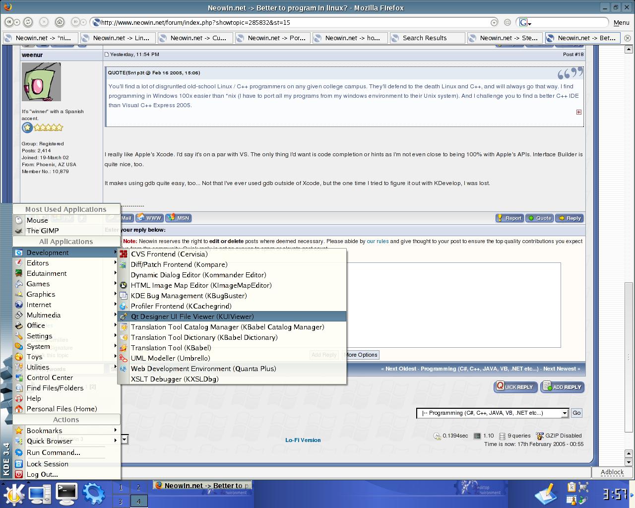 Better to program in linux? - Programming (C#, C++, JAVA, VB, .NET etc.) - Neowin