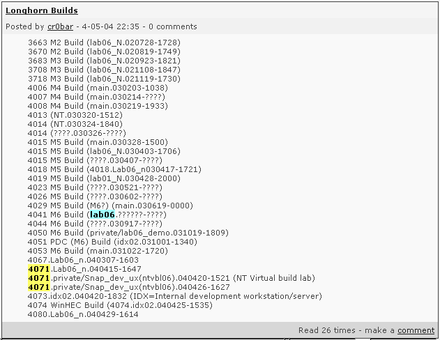 Longhorn "Glass" - Tips, Tweaks & Customization - Neowin