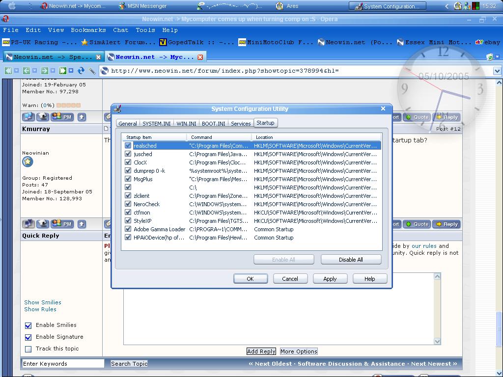 Mycomputer comes up when turning comp on :S - Software Discussion ...