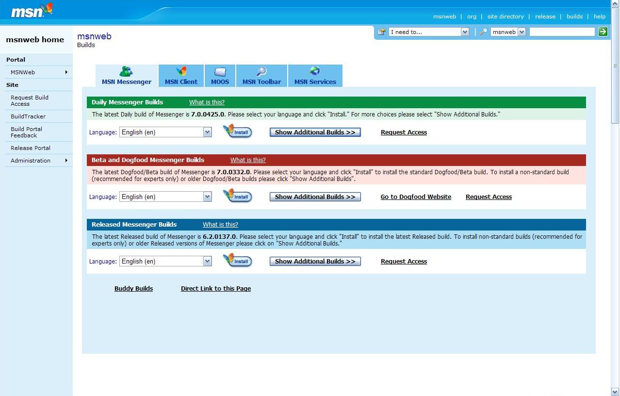MSN Messenger 7 - New Build? - The Fast Ring (Insider Previews) - Neowin