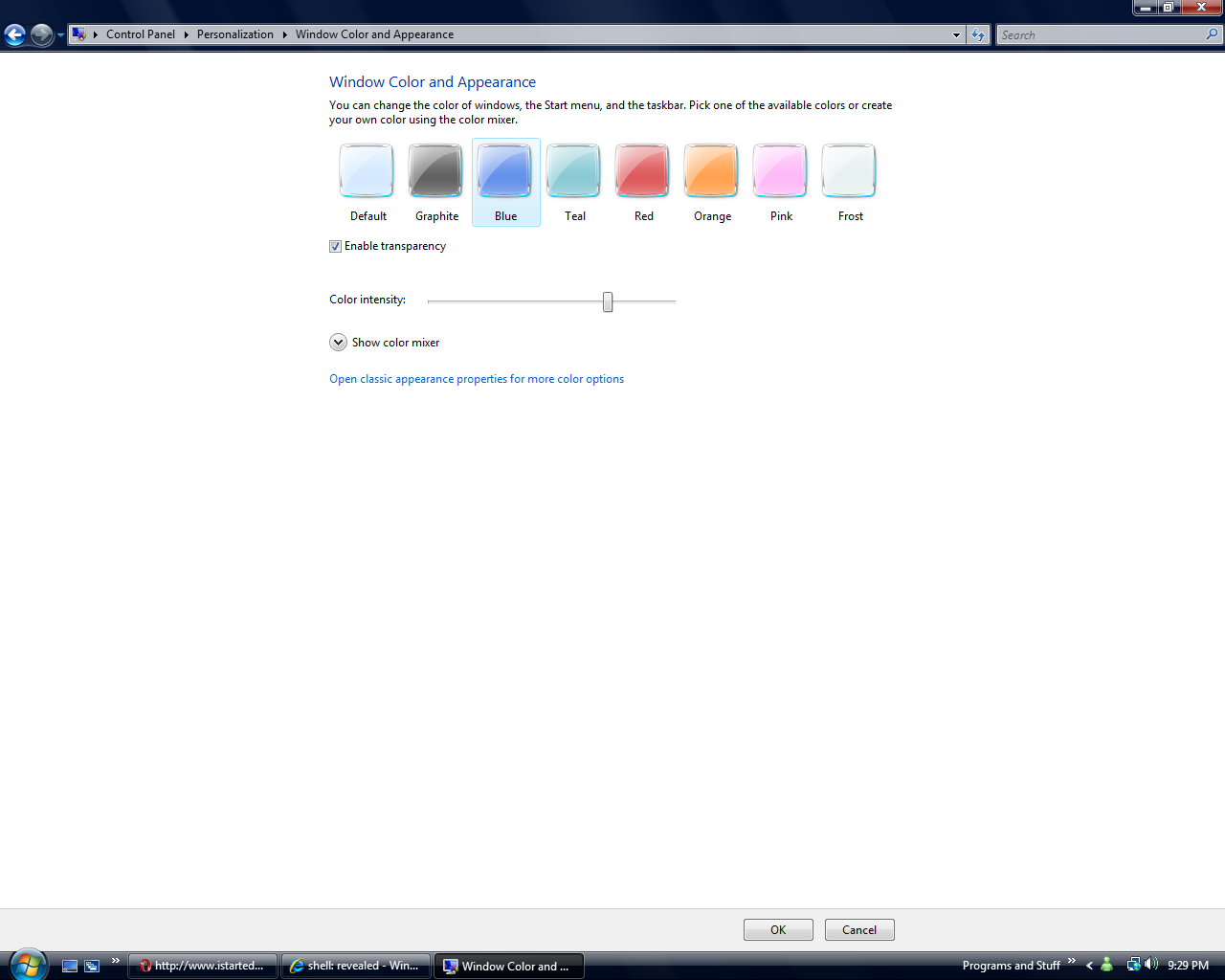 New "less black" Aero Glass borders screenshots - The Fast Ring ...