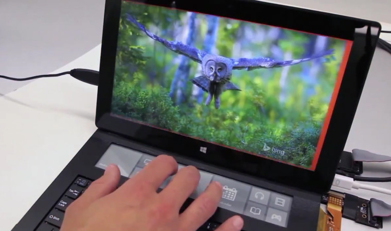Microsoft's prototype Surface 'DisplayCover' has an e-ink touchscreen ...