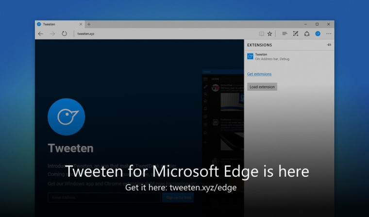 Tweeten launches its own Microsoft Edge extension for Windows 10 ...