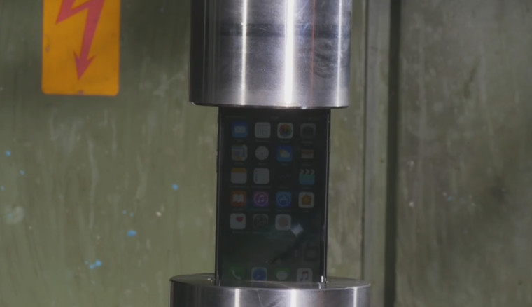 Watch Apple's new iPhone 7 get crushed in a hydraulic press because you ...