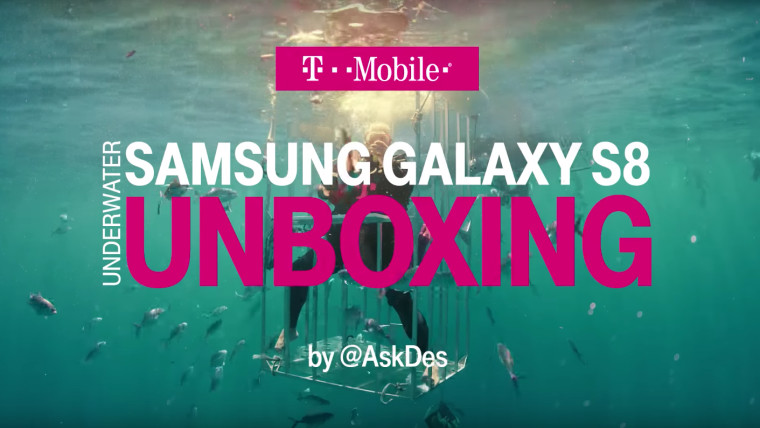Samsung's Galaxy S8 goes shark diving with T-Mobile's latest underwater ...