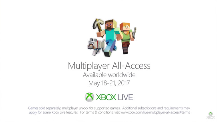 Everyone can enjoy multiplayer games - and Minecraft - for free on Xbox ...