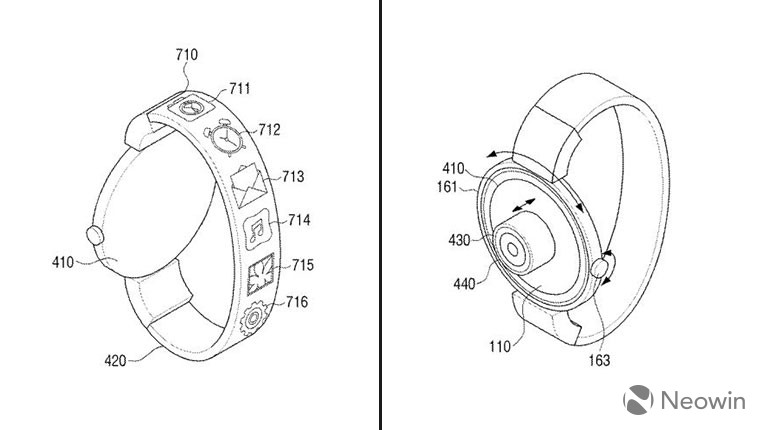 Samsung files patent for a smartwatch with a wristband display and ...