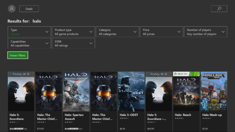 Microsoft Store adds filters for price and rating for Xbox One users ...