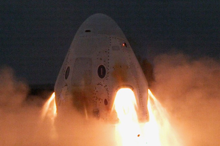 SpaceX completes the static fire tests on Crew Dragon successfully this ...