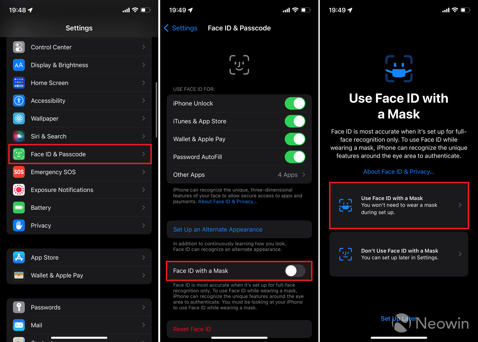 How To Use Face ID With A Mask For Apple Pay On IPhone Neowin How To Use Face ID With A Mask For Apple Pay On IPhone Neowin