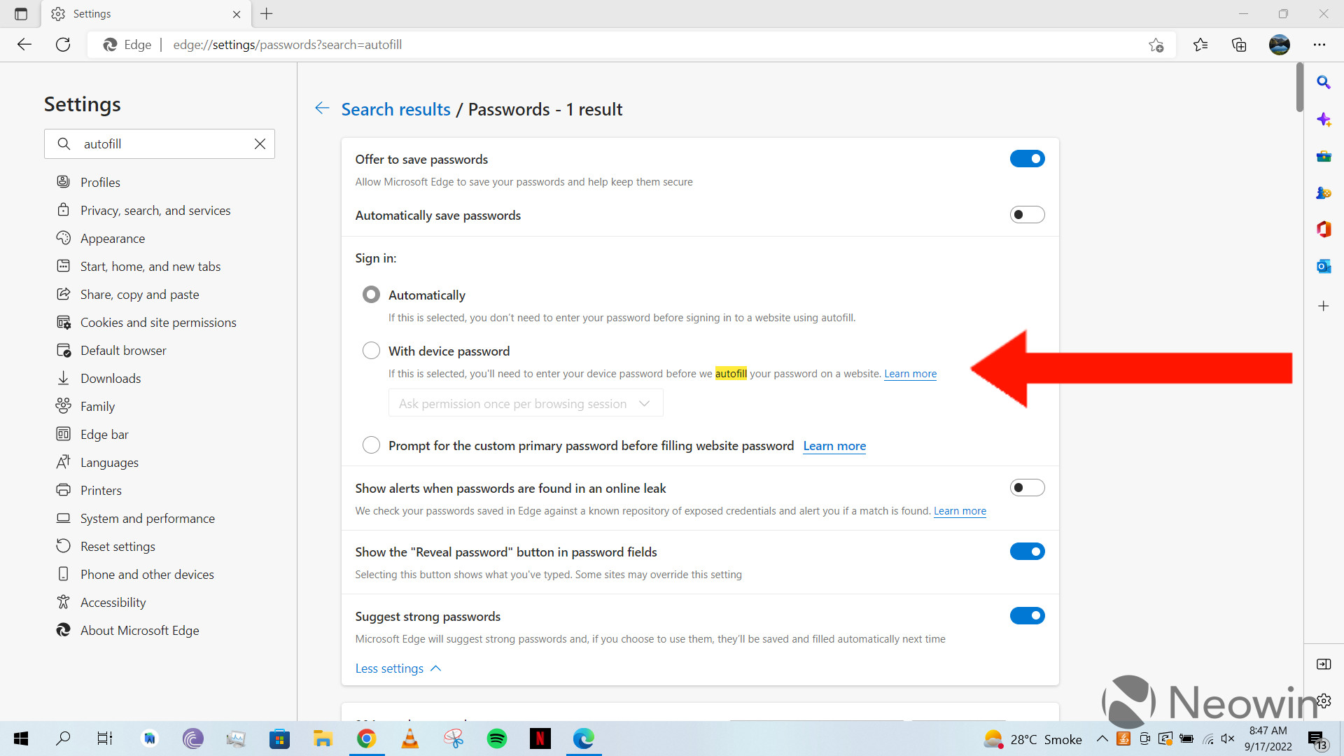 Google Chrome May Be Getting A New Security Layer For Autofill Passwords Neowin