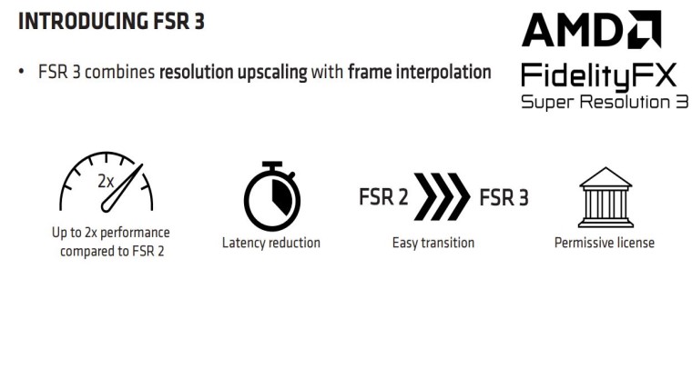 AMD previews FSR 3 with frame interpolation, an Nvidia DLSS 3 frame ...