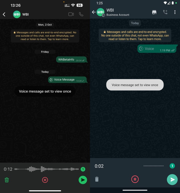 WhatsApp is introducing view-once voice message to Android and iOS - Neowin