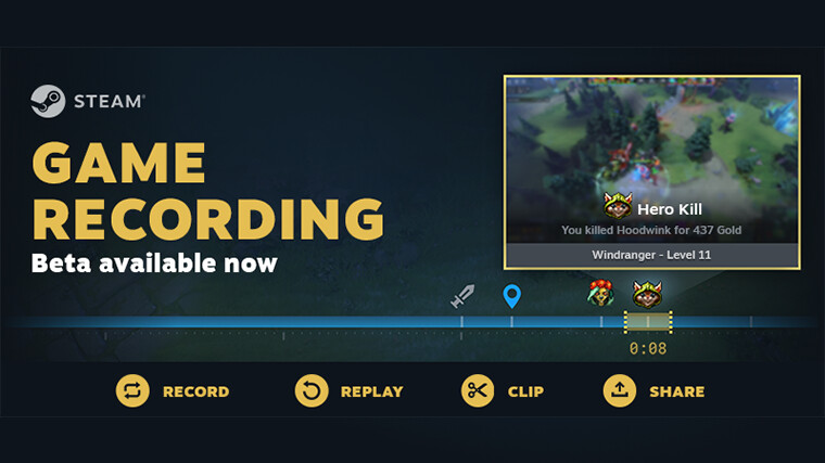 Valve unveils Steam Game Recording, letting players capture, edit, and ...