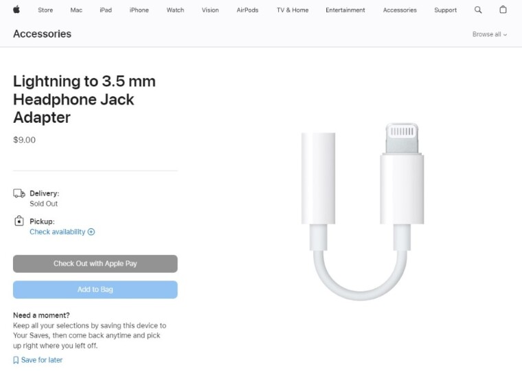 Apple could soon discontinue Lightning to Headphone Jack adapter - Neowin