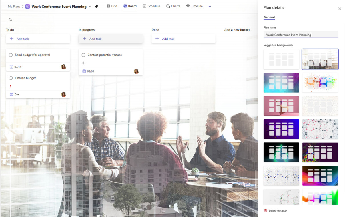 Microsoft Planner gets customizable backgrounds to make plans look ...