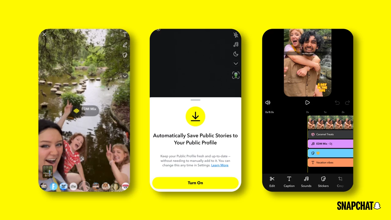 Snapchat brings new features, including auto-saving for public Stories ...