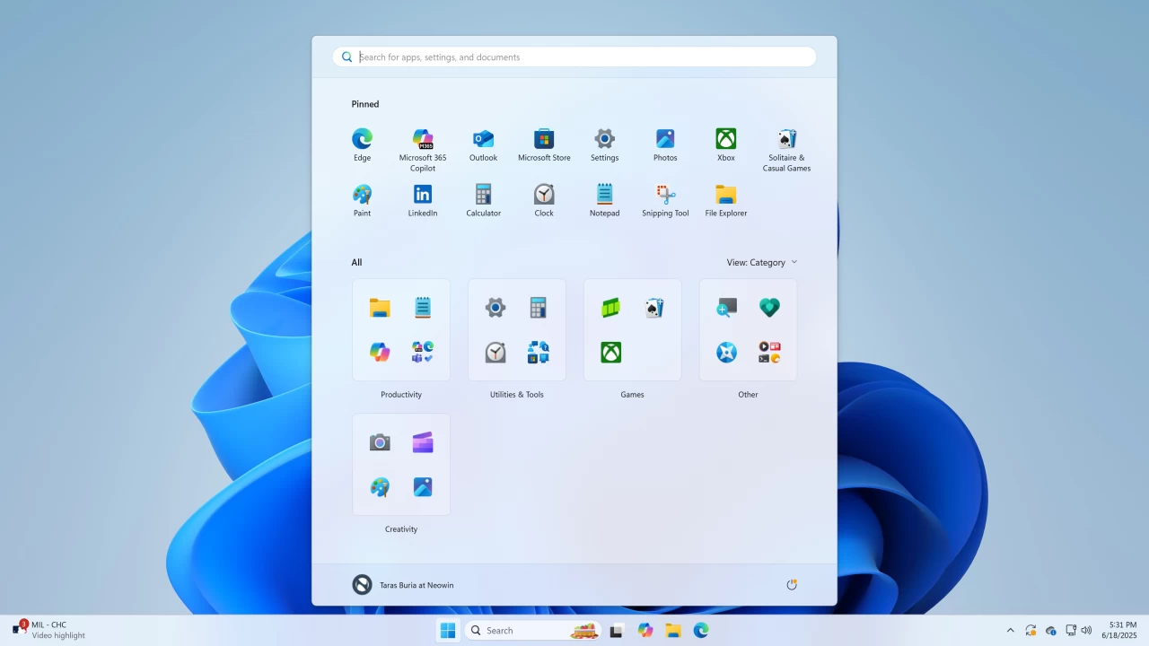 Microsoft releases the redesigned Start menu to Windows 11 Canary ...