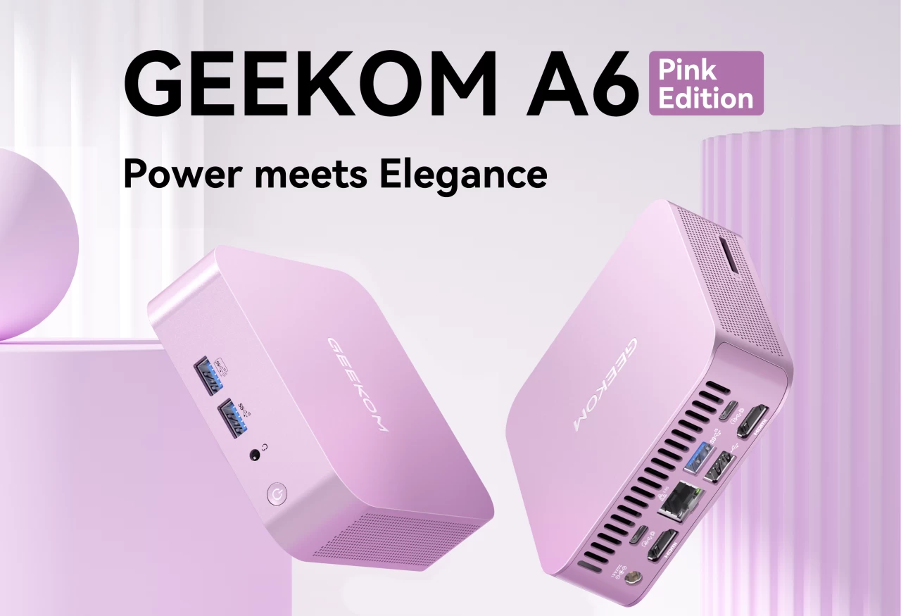 GEEKOM A6 Matte Pink Edition now available at a discount - Neowin