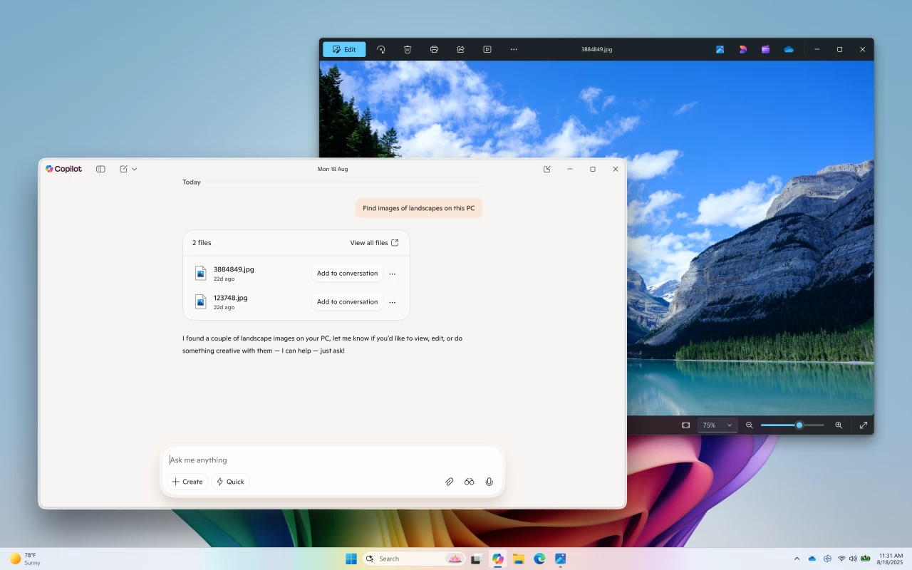 Copilot app on Windows gets new home page and file search with natural ...
