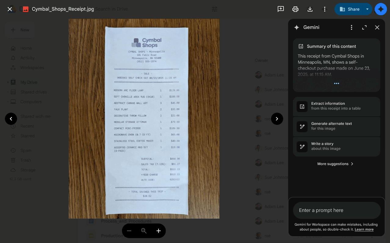 Gemini side panel in Google Drive gets another useful feature - Neowin