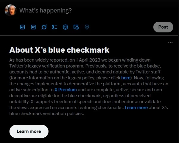 From authenticity to subscription: X redefines the once-coveted blue ...