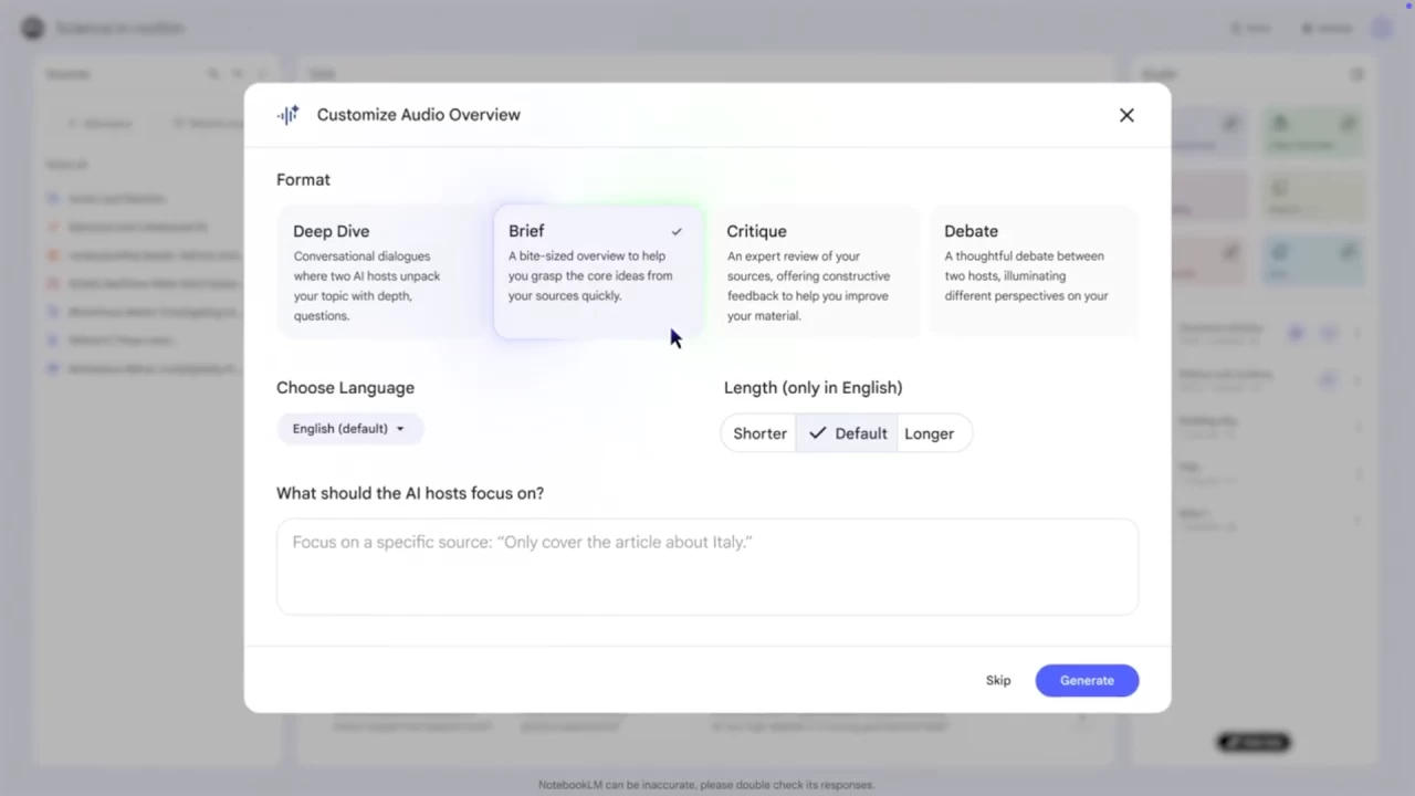 Latest NotebookLM update brings new formats for Audio Overviews - Neowin
