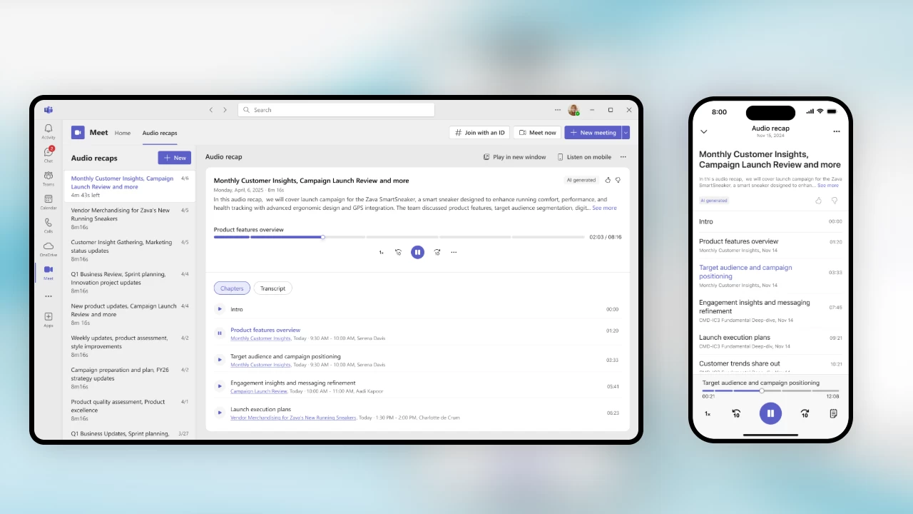 You can now listen to audio recaps of your meetings in Microsoft Teams ...