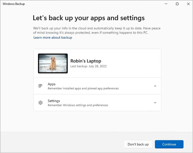 Official Microsoft Windows 10 to 11 Backup app is getting Intune ...
