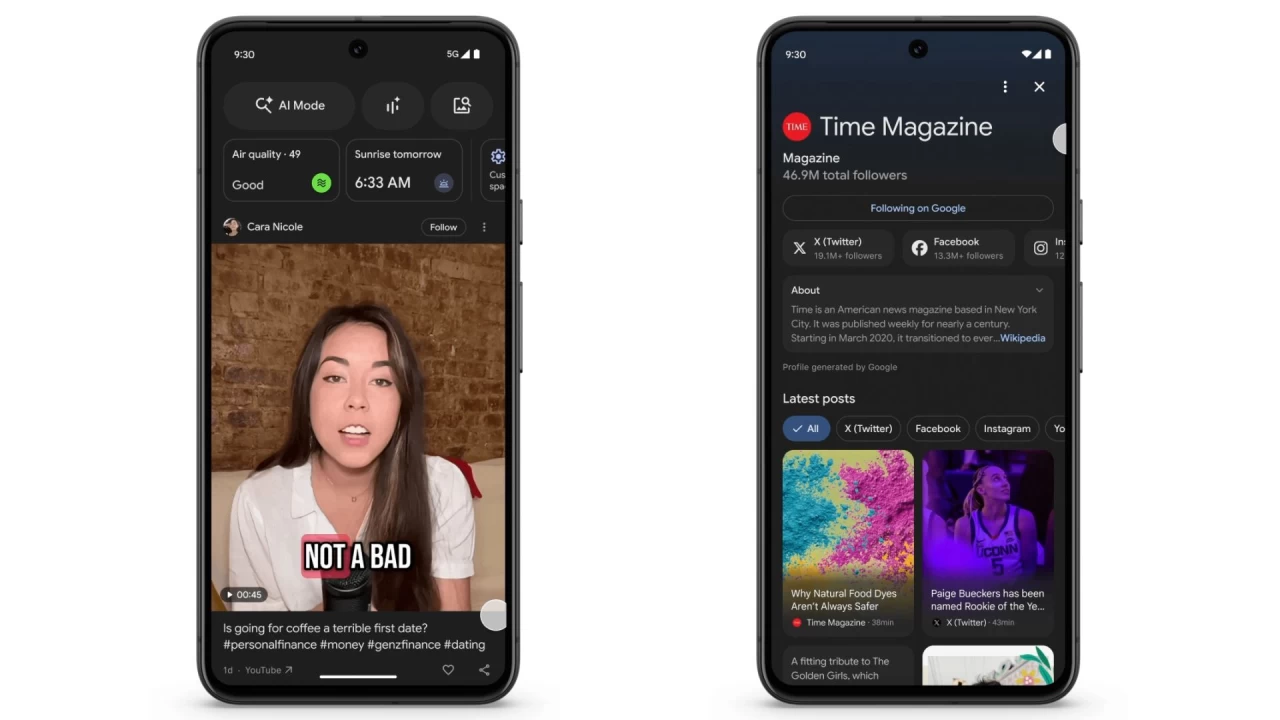 Google Discover is getting support for Instagram, X, YouTube Shorts ...