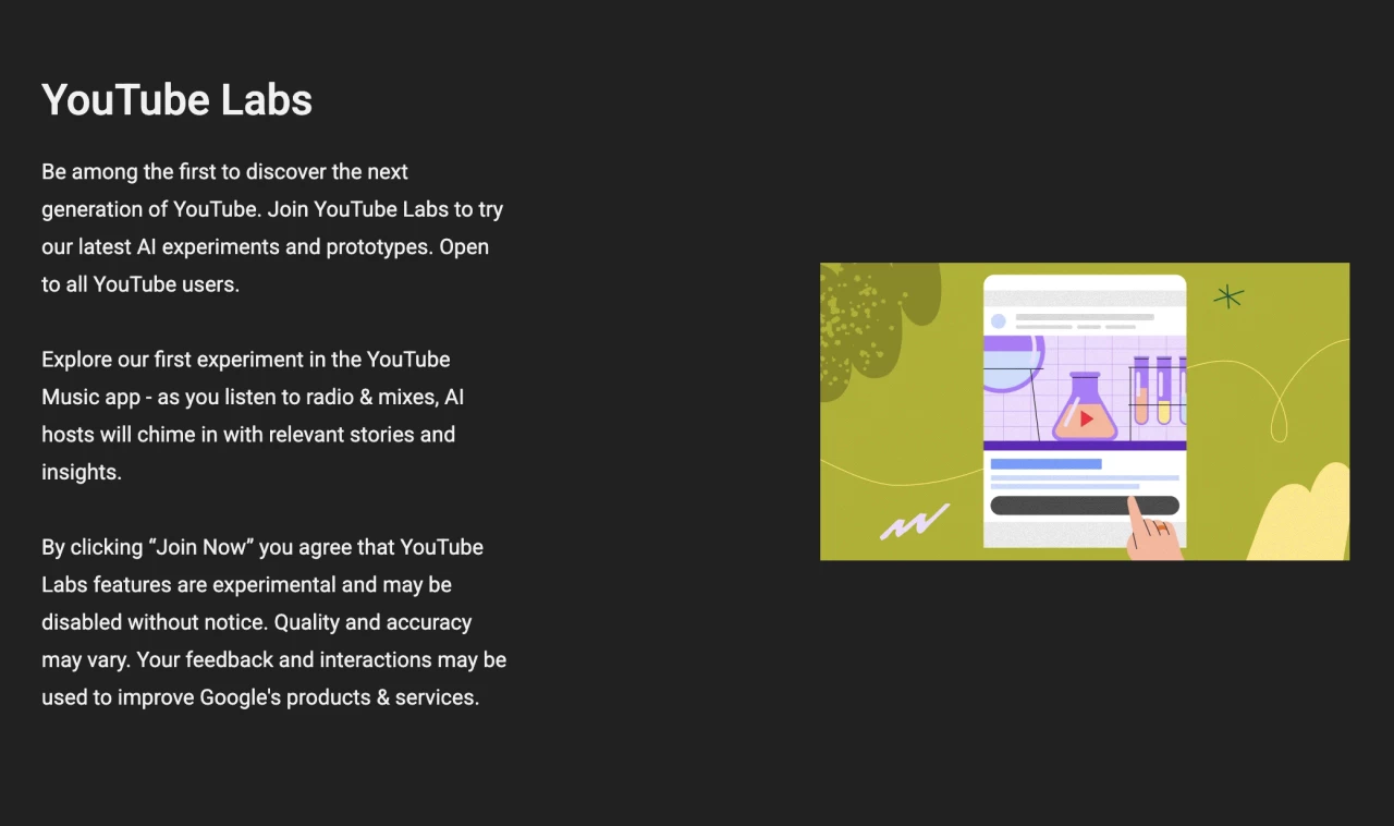 YouTube Labs opens doors for 'cutting edge AI experiments' - Neowin