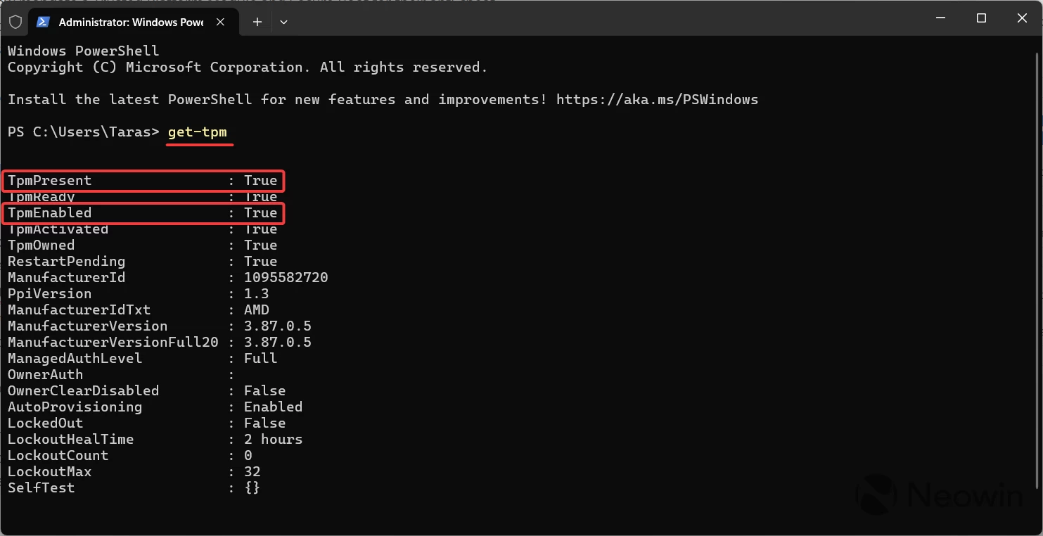 How to check if TPM is supported and enabled on your PC - Security ...